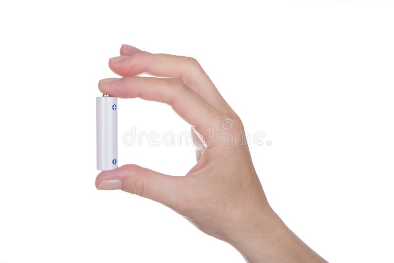 Female Hand Holding Aa Battery Stock Photos - Free & Royalty-Free Stock ...