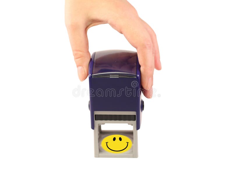 Female Hand Holding a Blue Stamp Stock Photo - Image of stamp, woman ...