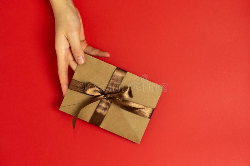 Female Hand Holding Certificate Stock Photo - Image of note, design ...