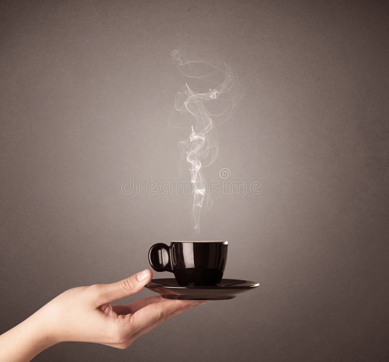 Female Hand Holding Coffee Cup Stock Image - Image of human, ceramic ...