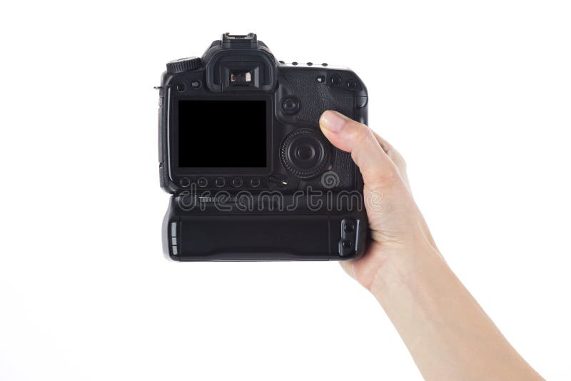 Female Hand Holding Digital Camera Stock Image - Image of hand ...