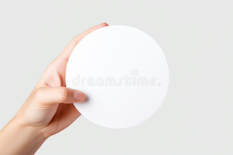 Empty Woman Hand Palm Template Isolated on Light Background Stock ...