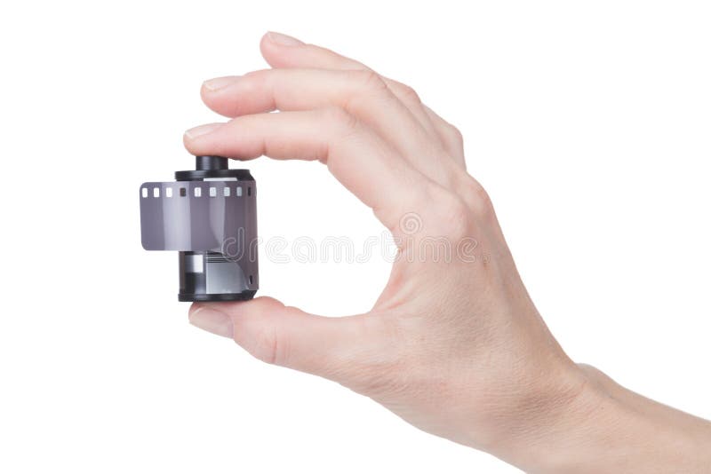 Female Hand Holding a Film for the Camera Stock Photo - Image of movie ...