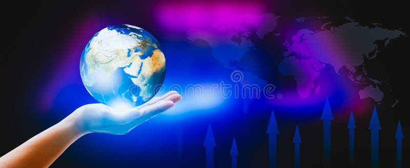 Female Hand Holding a Globe. Natural Resource Conservation Concept ... Female Hand Holding a Globe. Natural Resource Conservation Concept ...