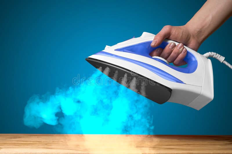 Female Hand Holding a Hot Iron Stock Image - Image of household ...
