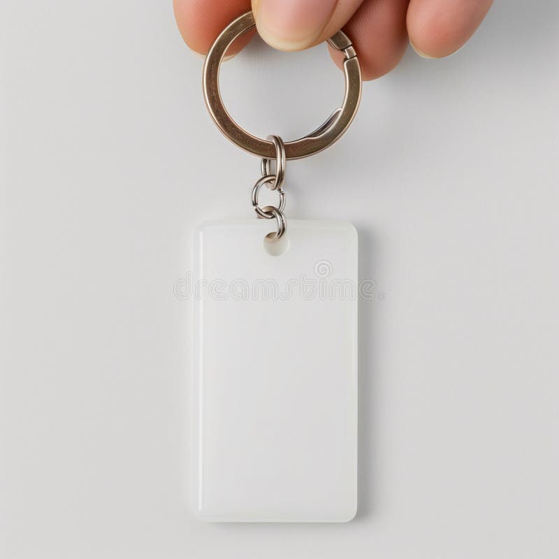 Female Hand Holding a Large Key Ring Stock Illustration - Illustration ...