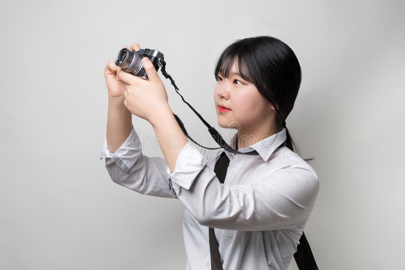 Beautiful Korean Girl in Hanbok at Gyeongbokgung, the Traditional ...