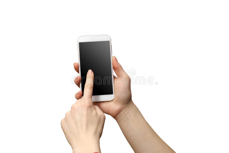 Female Hand Holding a Phone Stock Photo - Image of beautiful, message ...