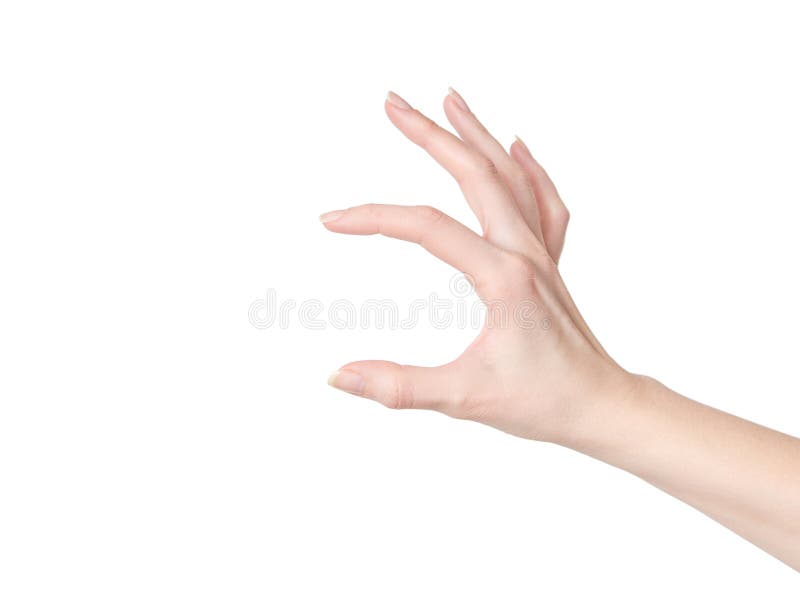 Female Hand Holding Something Stock Image - Image of caucasian, finger ...