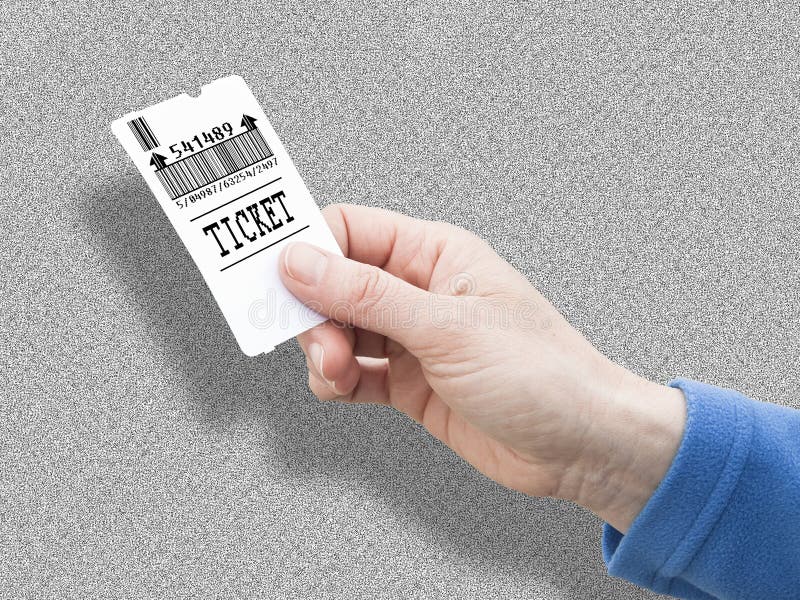 Female Hand Holds a Parking Ticket - Parking Payment Concept Image with ...