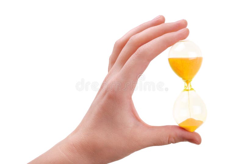 Hand Holding Sand and Clock Stock Image - Image of watch, sand: 31759121