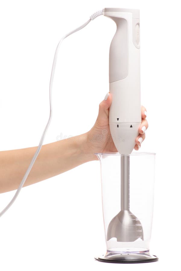 Female Hand Immersion Blender Stock Image - Image of face, girl: 105656675