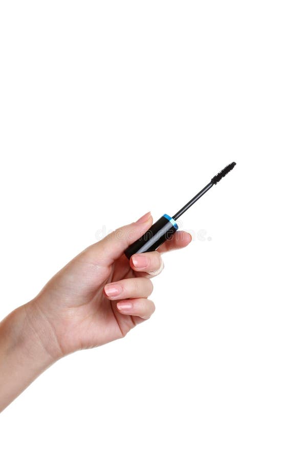 Female hand with mascara stock image. Image of cosmetology - 64454391