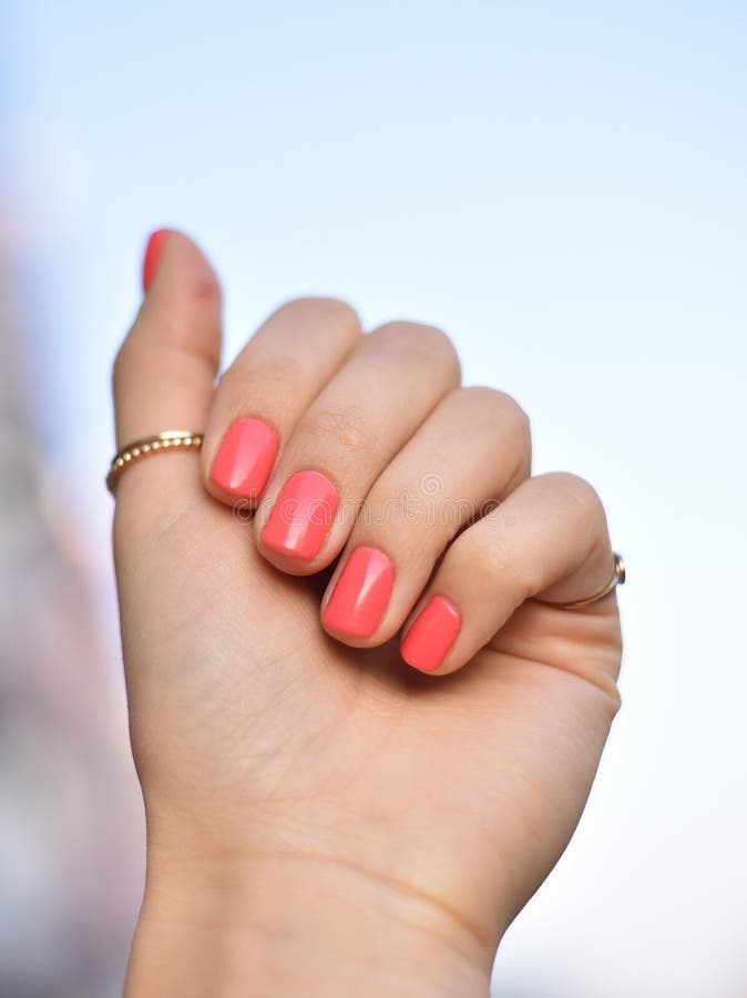 Female Hand with Nice Manicure and Jewelry Stock Image - Image of care ...