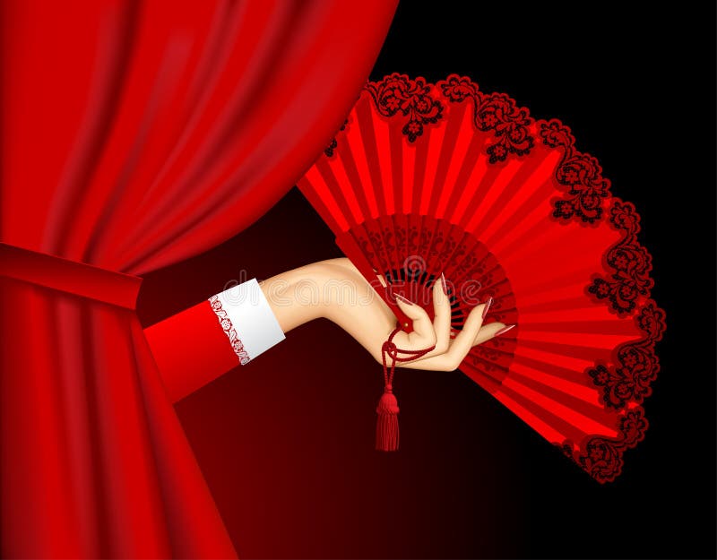 Open Hand Fan Stock Illustrations – 2,426 Open Hand Fan Stock ...