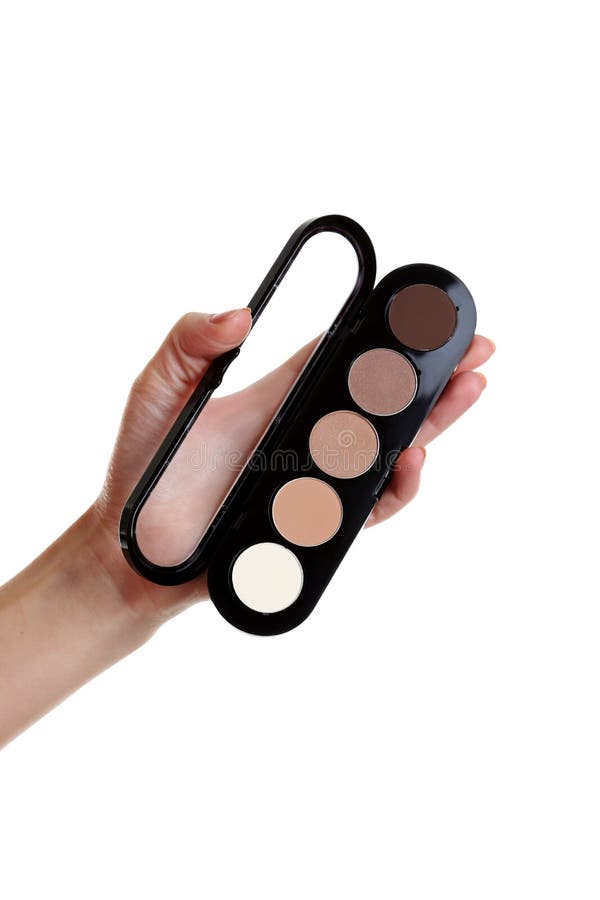 Female hand with palette stock photo. Image of body, makeover - 63318770