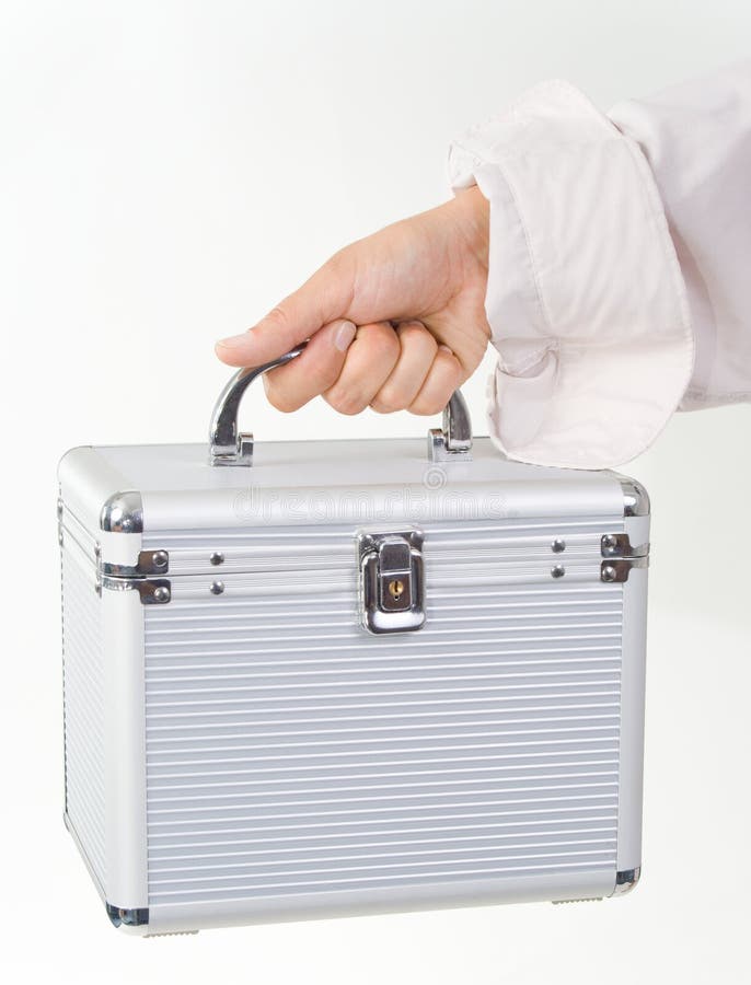 Female Hand with a Plastic Case Stock Photo - Image of protect, hand ...