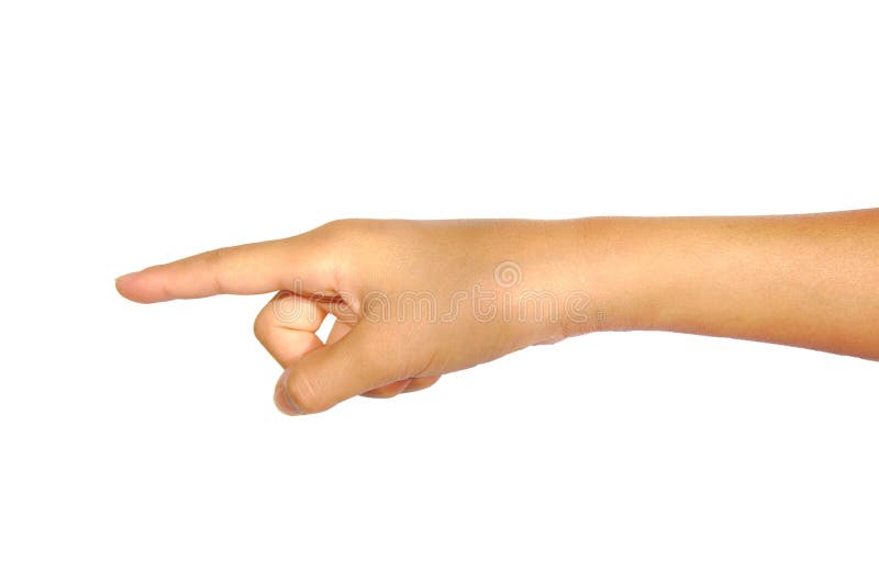 Man Hand Pointing Upwards. Number One Gesture Stock Image - Image of ...