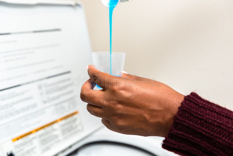 Female Hand Pouring Blue Detergent Stock Image - Image of bathroom ...