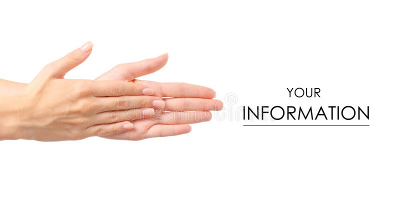 Female Hand Rub Your Palms Pattern Stock Image - Image of femininity ...