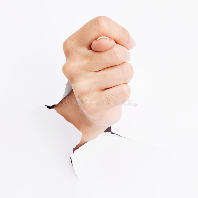 Female Hand Showing a Fig Sign Stock Image - Image of hand, figure ...