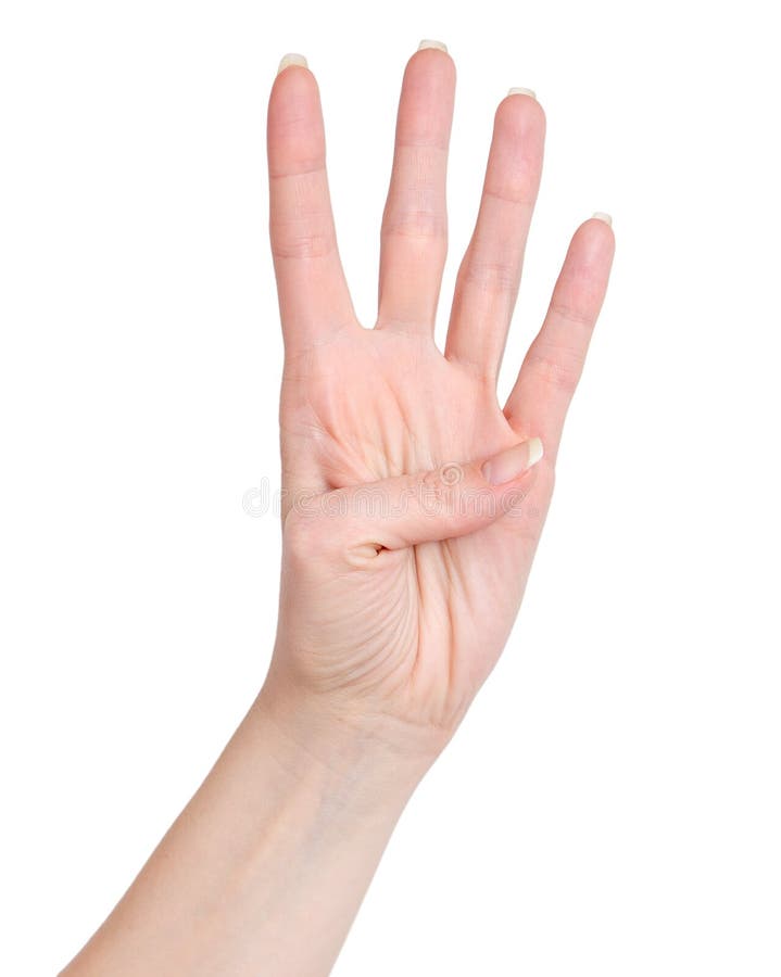 Hand with Two Fingers Up in the Peace or Victory Symbol Stock Image ...