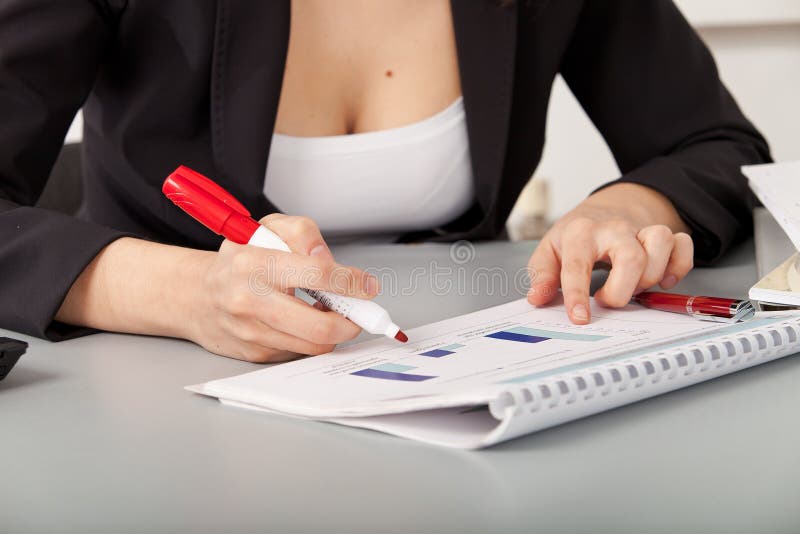 Female Hand Signing Contract. Stock Photo - Image of document, paper ...