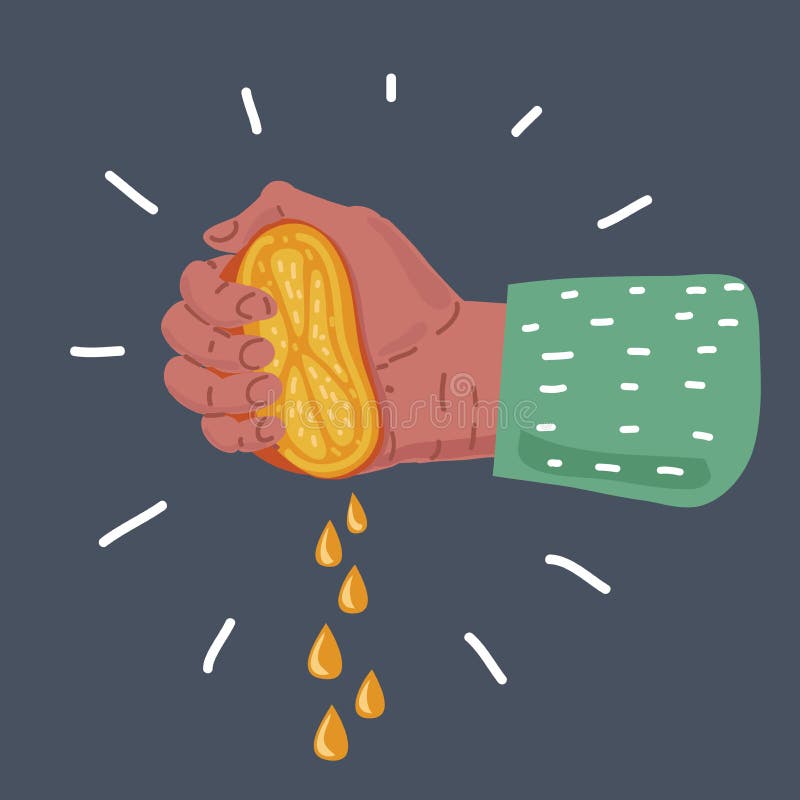 Squeeze Lemon Juice Hand Stock Illustrations – 239 Squeeze Lemon Juice ...