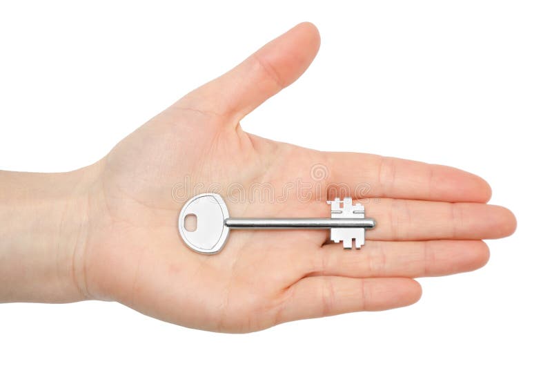 Female Hand Takes or Gives Key. Stock Photo - Image of hold, adult ...