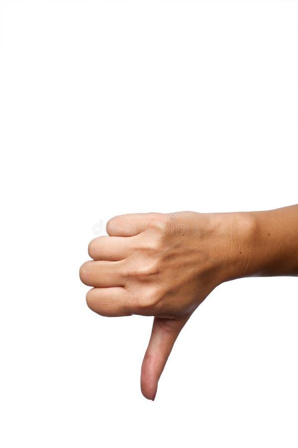 Female Hand Thumbs Down Position Stock Photos - Free & Royalty-Free ...