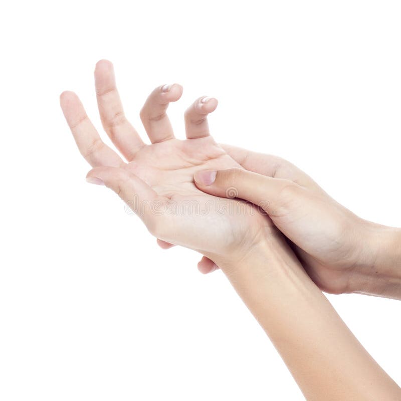 Female Hand To Create a Collage, on White Stock Photo - Image of hand ...