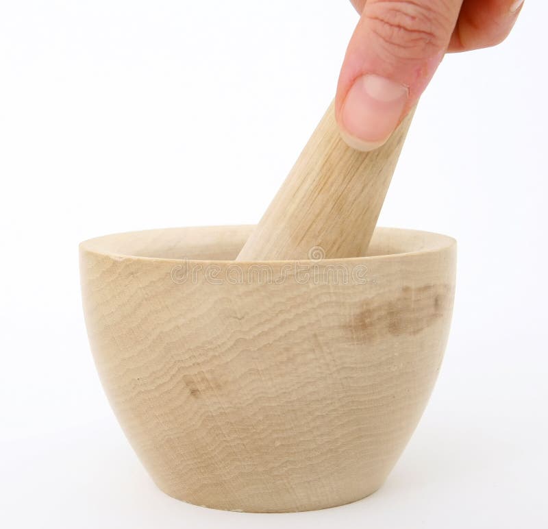 Female Hand Using A Mortar And Pestle Picture. Image: 1178665