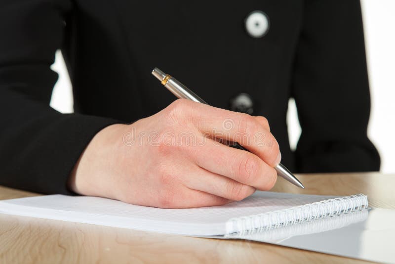 Female hand writing stock image. Image of caucasian, single - 30458641