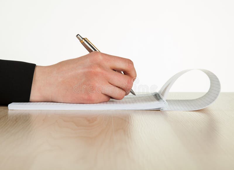 Female hand writing stock photo. Image of administration - 30458712