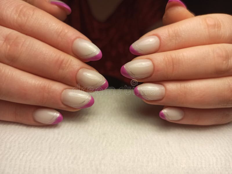 Female Hands with a Beautiful Manicure Stock Image - Image of female ...