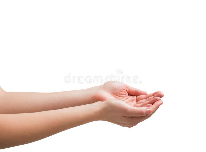 Woman Hands with a Protection Gesture Stock Image - Image of helping ...