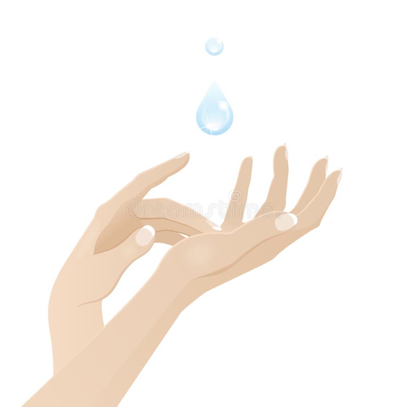 Female Hands Caring for Them Stock Vector - Illustration of care ...