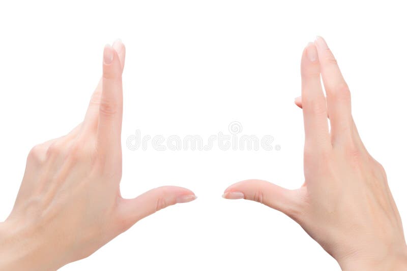 Female Hands Framing Composition Stock Image - Image of view ...