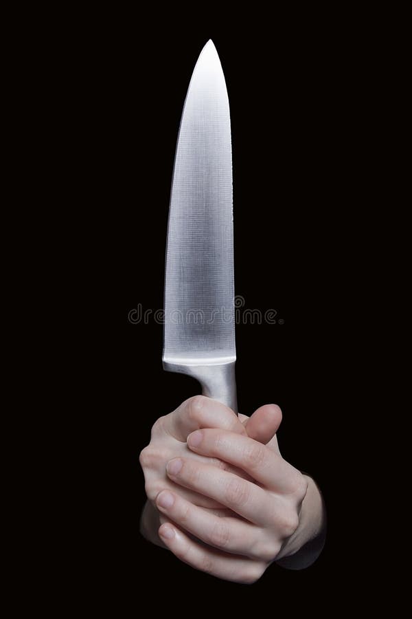 Hands with knife stock image. Image of cook, handle - 169132773
