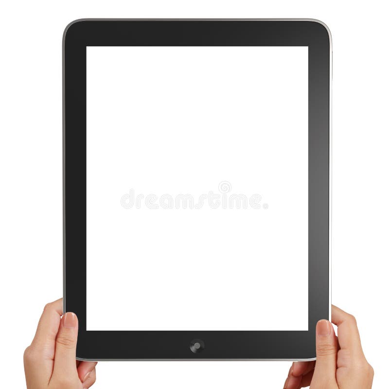 A new Ipad mini on hand editorial stock image. Image of network - 35388479