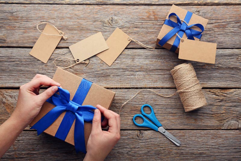 Making Gift For Mother`s Day By The Child. Step 6 Stock Photo - Image ...