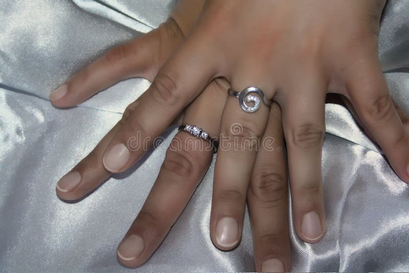 Female hands with rings stock image. Image of clarity - 92130641