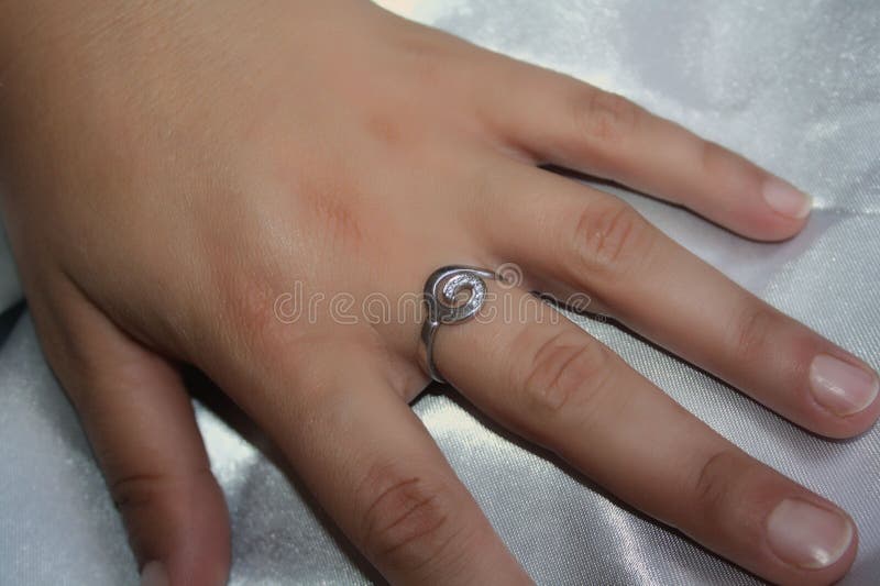 Female hands with rings stock image. Image of crystal - 92129977
