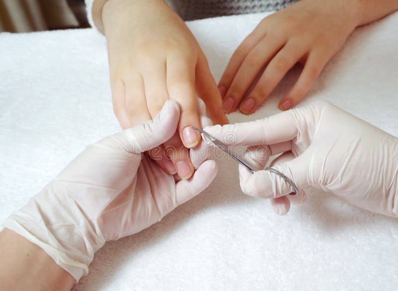 Female hands in salon stock image. Image of beauty, fingernail - 66491779