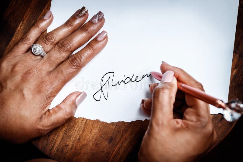 Female Signing Name Stock Photos - Free & Royalty-Free Stock Photos ...