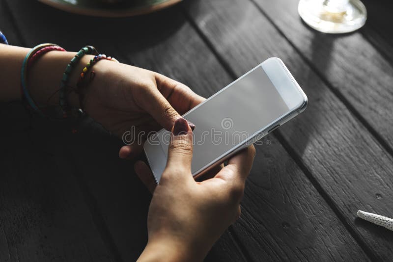 Hands texting on phone stock photo. Image of mobile, fingers - 30610984