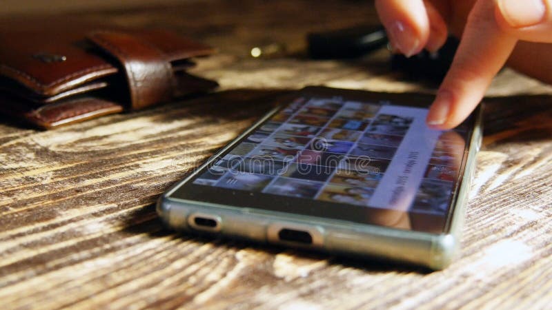 Female Hands Turn Off Her Smartphone and Taking Key of Car Stock Image ...
