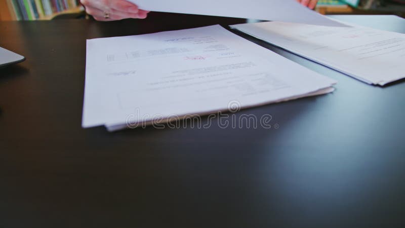 Female Hands Typing on Laptop from Paper Stock Photo - Image of hands ...