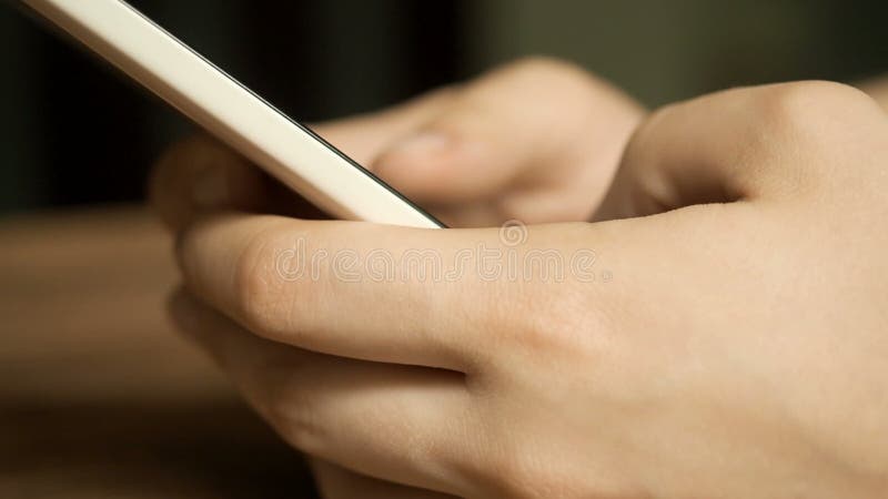 Female Hands Typing Text Messages on Smart Phone Stock Video - Video of ...