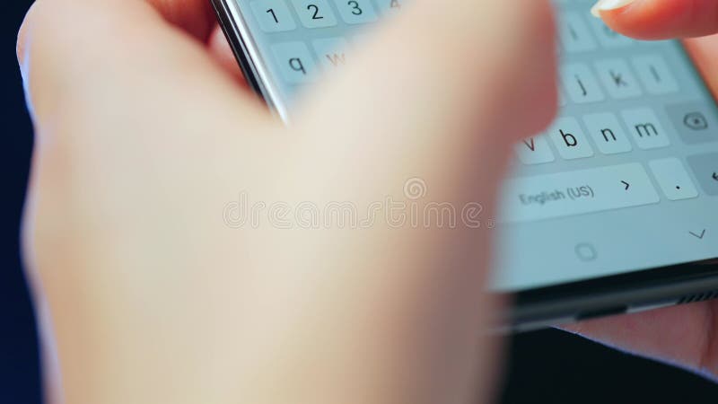 Female Hands Typing Text on Smartphone Close-up. Stock Video - Video of ... Female Hands Typing Text on Smartphone Close-up. Stock Video - Video of ...